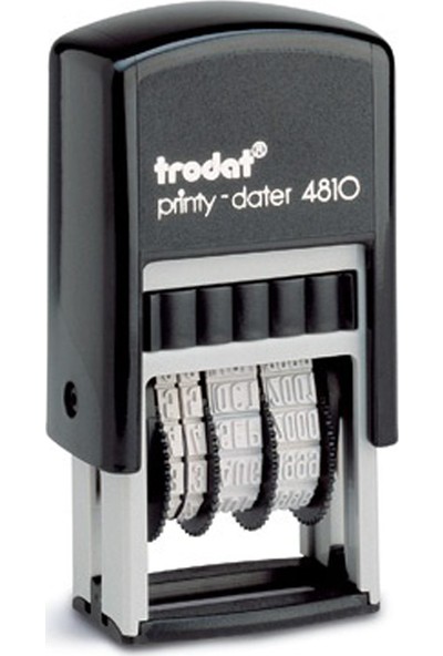 Trodat 4810 Tarih Kaşesi Türkçe Siyah Keçe