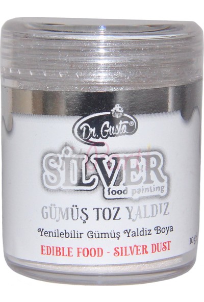 Dr Gusto Toz Yaldız Yenilebilir 10 gr Gümüş