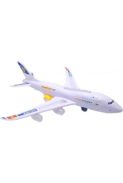 Kkd Oyuncak Uçak Işıklı Müzikli Sesli Hareketli Yolcu Uçak Araba 35Cm Kkd Oyuncak Uçak Işıklı Müzikli Sesli Hareketli Yolcu Uçak Araba 35Cm