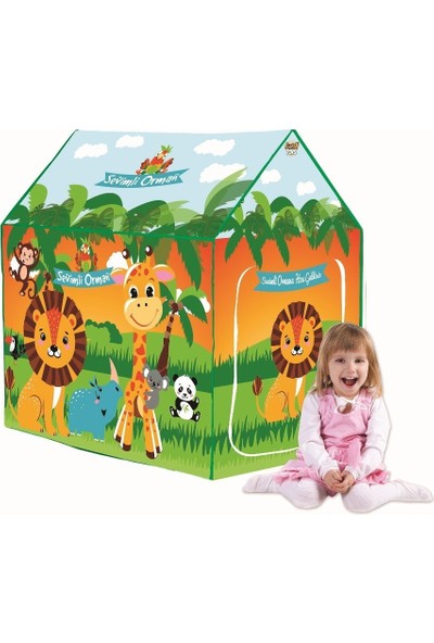Kkd Çocuk Oyun Evi Oyun Çadırı Sevimli Ormanlar Alemi Oyun Evi