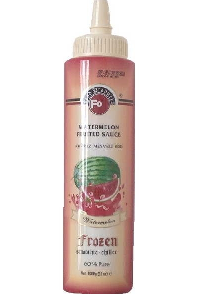 Fo Frozen Karpuz Aromalı Püre 1000gr Fo Frozen Karpuz Aromalı Püre 1000gr