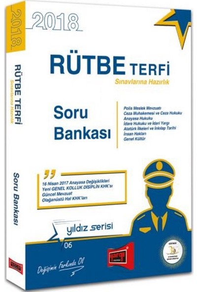 Yargı Yayınevi 2018 Rütbe Terfi Sınavlarına Hazırlık Soru Bankası Yıldız Serisi 6 Yargı Yayınevi 2018 Rütbe Terfi Sınavlarına Hazırlık Soru Bankası Yıldız Serisi 6