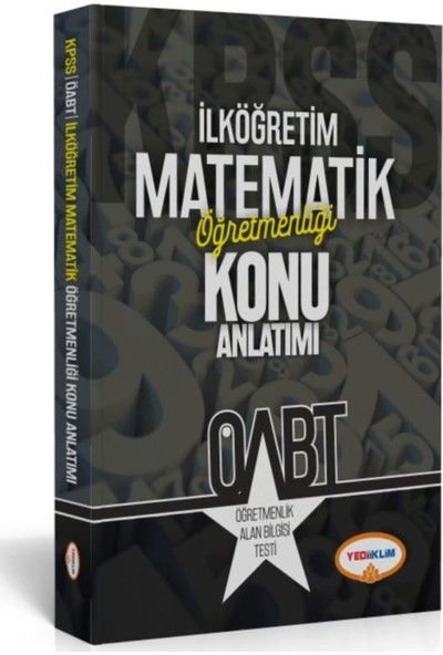 Yediklim Yayınları ÖABT İlköğretim Matematik Konu Anlatımlı