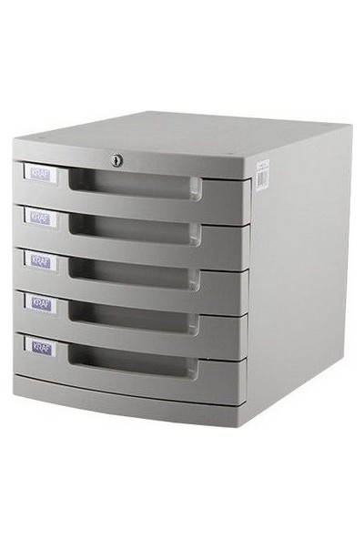 Kraf Evrak Rafi Kilitli 5 Çekmece 215G