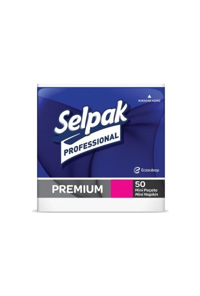 Selpak Professional Peçete Mini 24x24 Beyaz 50yp Selpak Professional Peçete Mini 24x24 Beyaz 50yp