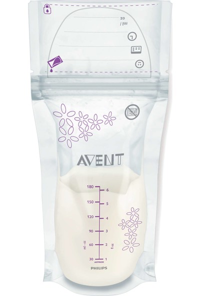 Philips Avent Anne Sütü Saklama Poşetleri 25x180ml SCF603/25