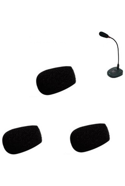 Lastvoice Masa Tipi Kürsü Mikrofon Süngeri 3'Lü Paket
