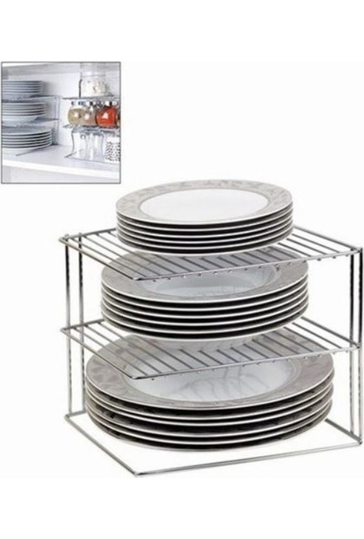 Gerok Katlı Metal Dolap İçi Raf Düzenleyici Gerok Katlı Metal Dolap İçi Raf Düzenleyici