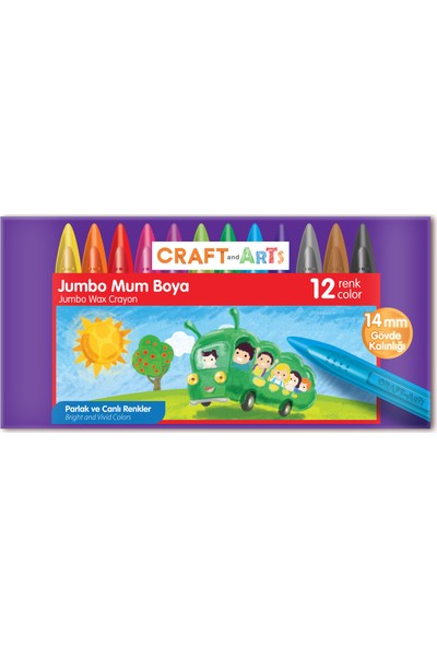 Craft And Arts Mum Boya Jumbo 12'Li Craft And Arts Mum Boya Jumbo 12'Li