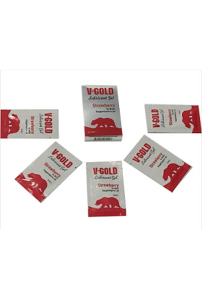 V-Gold Çilekli Kayganlaştırıcı 5X5Ml