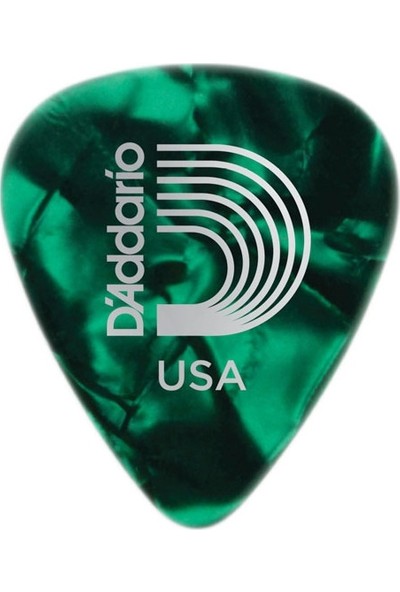 D'Addario Celluloid Green Pearl Heavy Pena D'Addario Celluloid Green Pearl Heavy Pena