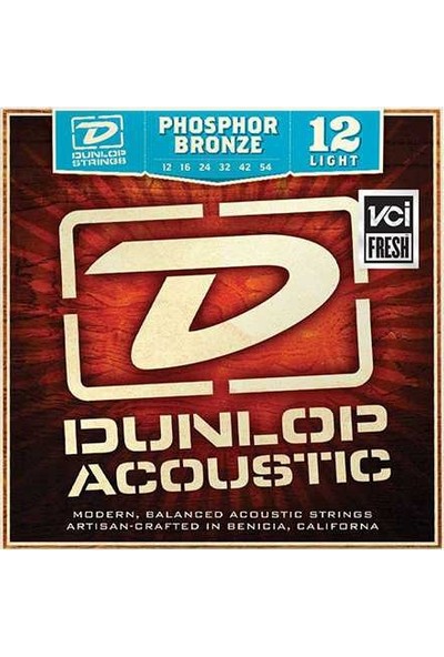 Jim Dunlop DAP1254 Phosphor Bronze Akustik Gitar Teli (12-54) Jim Dunlop DAP1254 Phosphor Bronze Akustik Gitar Teli (12-54)