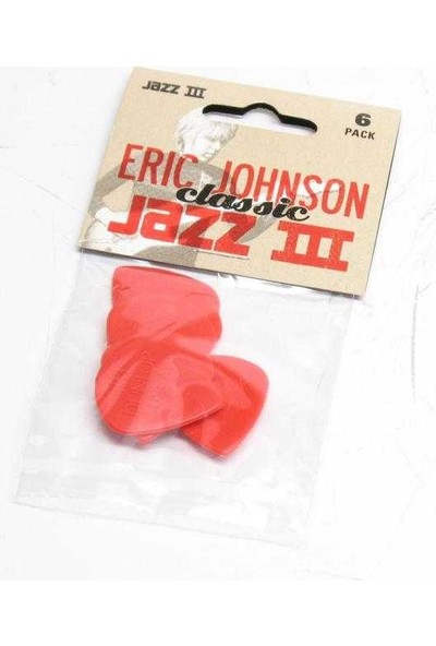 Jim Dunlop Eric Johnson Classic Jazz III 6lı Pena Seti (1.38mm) Jim Dunlop Eric Johnson Classic Jazz III 6lı Pena Seti (1.38mm)