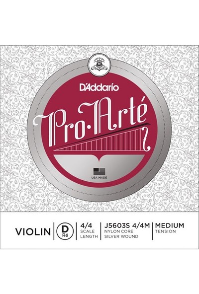D'Addario J5603S 4/4M Pro Arte D Keman Teli (Re)