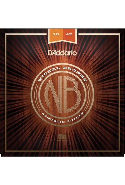 D'Addario NB1047 Nikel Bronz Akustik Gitar Teli (10-47) D'Addario NB1047 Nikel Bronz Akustik Gitar Teli (10-47)