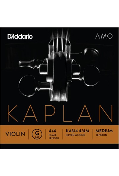 D'Addario KA314 4/4M Kaplan Amo Keman Teli (G)