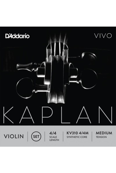 D'Addario KV310 4/4M Kaplan Vivo Keman Teli