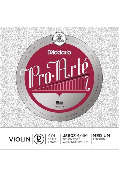 D'Addario J5603 4/4M Pro Arte D Keman Teli (Re)