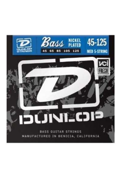 Jim Dunlop DBN45125 5 Telli Bas Gitar Teli (45-125) Jim Dunlop DBN45125 5 Telli Bas Gitar Teli (45-125)