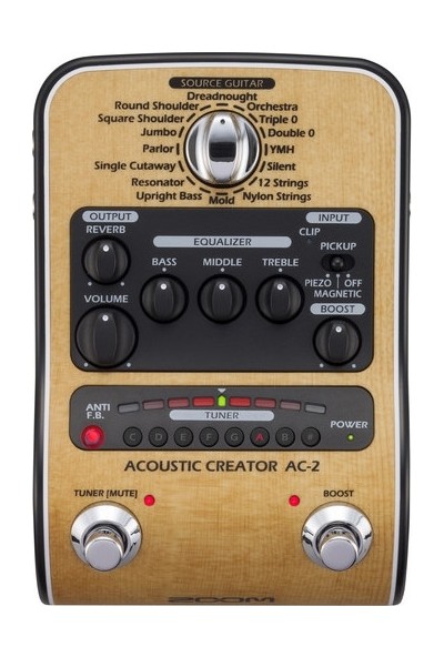 Zoom AC-2 Acoustic Creator Efekt Pedalı Zoom AC-2 Acoustic Creator Efekt Pedalı