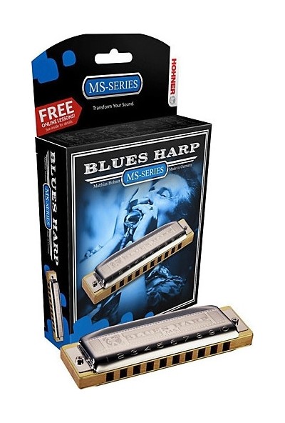 Hohner Blues Harp MS Serisi Mızıka (Fa Diyez Majör) Hohner Blues Harp MS Serisi Mızıka (Fa Diyez Majör)