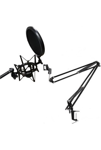 Lastvoice Nb39 Masa Mikrofon Standı (Sehpa) + Sh-101 Pop Filtre Ve Shock Mount Set Lastvoice Nb39 Masa Mikrofon Standı (Sehpa) + Sh-101 Pop Filtre Ve Shock Mount Set