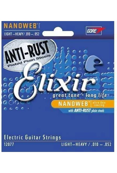 Elixir Nanoweb Light Heavy Elektro Gitar Teli (10-52) Elixir Nanoweb Light Heavy Elektro Gitar Teli (10-52)