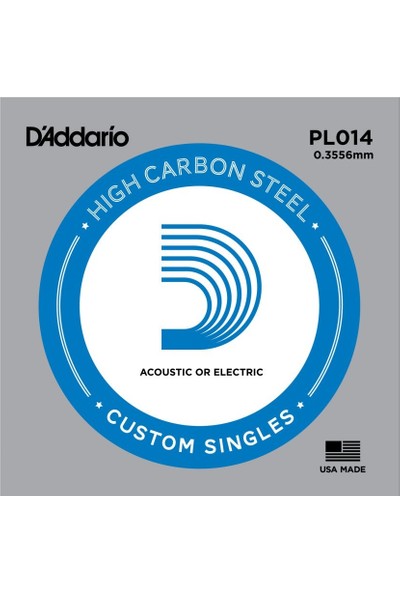 D'Addario PL014 Tek Elektro Gitar Teli (14)