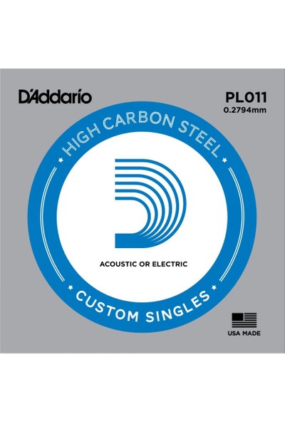 D'Addario PL011 Tek Elektro Gitar Teli (11)