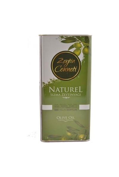 Zeytin Cenneti Naturel Sızma Zeytinyağı 5 lt Teneke Zeytin Cenneti Naturel Sızma Zeytinyağı 5 lt Teneke