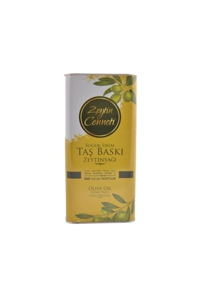 Zeytin Cenneti Taş Baskı Zeytinyağı 5 lt Teneke Zeytin Cenneti Taş Baskı Zeytinyağı 5 lt Teneke