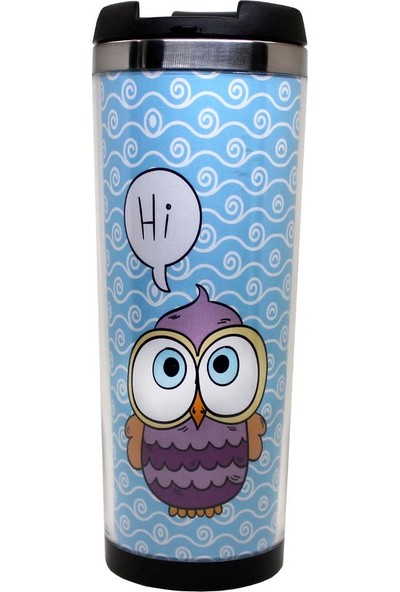 Modaroma Gözlüklü Baykuş Termos Bardak