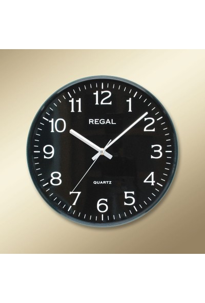 Regal 0250 BB İnce Siyah Çerçeve Siyah Kadran Duvar Saati