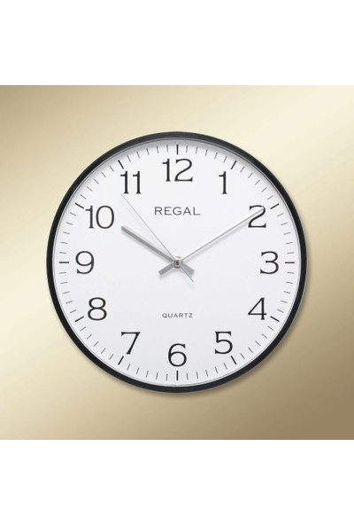 Regal 0250 BW İnce Siyah Çerçeve Beyaz Kadran Duvar Saati Regal 0250 BW İnce Siyah Çerçeve Beyaz Kadran Duvar Saati