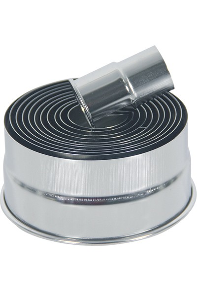 Globy Volovan Kalıbı - Kurabiye Kalıbı Çelik Düz Yuvarlak 12'Li