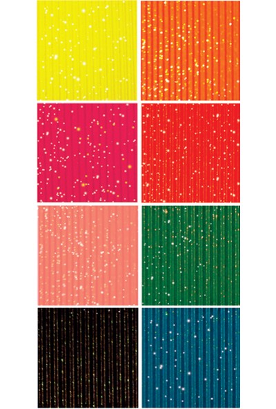 Caretta Simli Oluklu Mukavva Sarı Caretta Simli Oluklu Mukavva Sarı