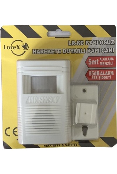 Lorex LR-KC Kablosuz Alarm & Kapı Çanı Lorex LR-KC Kablosuz Alarm & Kapı Çanı