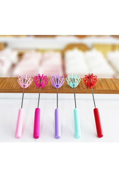 İkbalHome Renkli Metal Saplı Silikon Bas Çek Mikser Çırpıcı İkbalHome Renkli Metal Saplı Silikon Bas Çek Mikser Çırpıcı