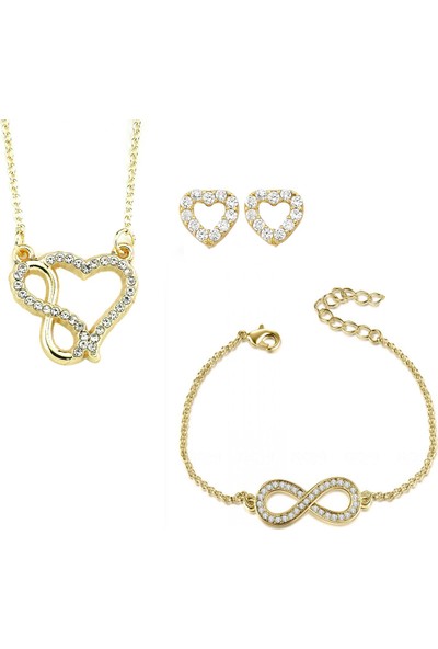 Forentina Sonsuzluk Takı Seti - Kolye Küpe Bileklik Set Ps0405 Forentina Sonsuzluk Takı Seti - Kolye Küpe Bileklik Set Ps0405