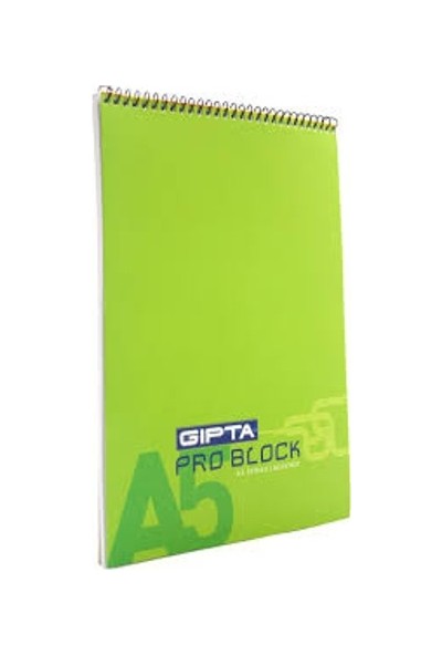 Gıpta Pro Block A5 Spiralli Bloknot Kareli 40 yp. 1401 Gıpta Pro Block A5 Spiralli Bloknot Kareli 40 yp. 1401