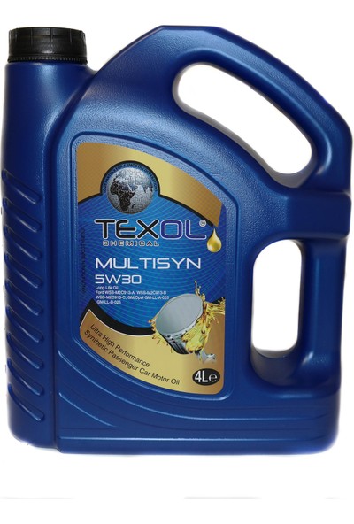 Texol Multisyn 5W-30 4 Litre Motor Yağı ( Üretim Yılı :2022)
