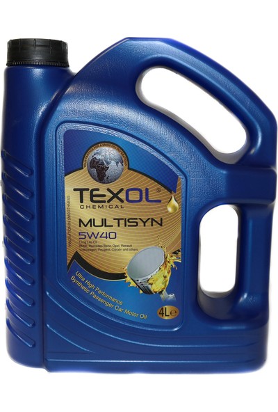 Texol Multisyn 5W-40 4 Litre Motor Yağı ( Üretim Yılı :2022)