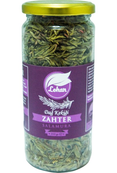 Lohan Organik Zahter ( Dağ Kekiği) Salamura 310 Gr Lohan Organik Zahter ( Dağ Kekiği) Salamura 310 Gr