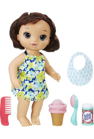 Baby Alive Bebeğimle Dondurma Zamanı Kumral C1089 Baby Alive Bebeğimle Dondurma Zamanı Kumral C1089