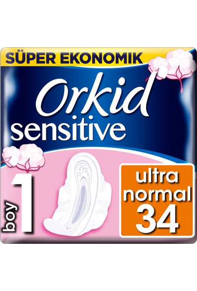Orkid Sensitive Hijyenik Ped Normal Süper Ekonomik Paket 28 Ped Orkid Sensitive Hijyenik Ped Normal Süper Ekonomik Paket 28 Ped