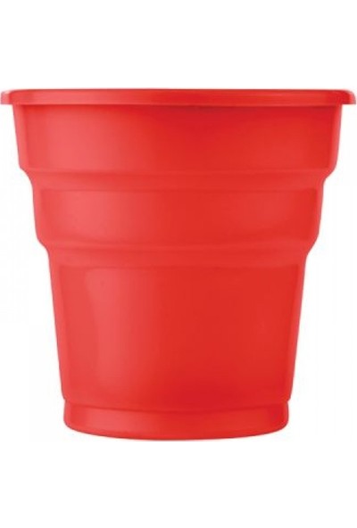 Roll-Up Kırmızı Plastik Bardak