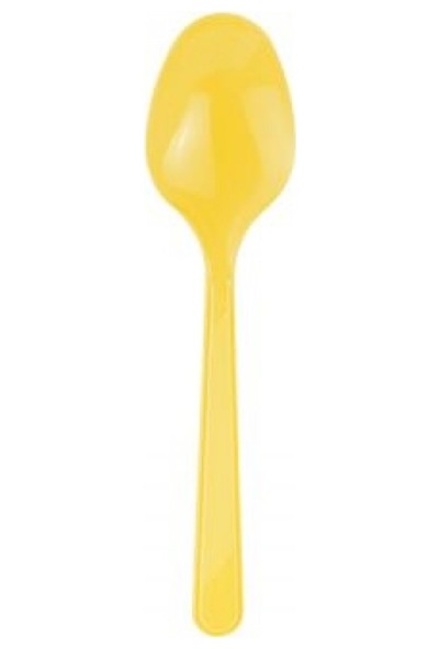 Roll-Up Sarı Plastik Kaşık