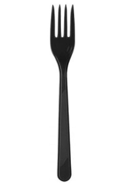 Roll-Up Siyah Plastik Çatal Roll-Up Siyah Plastik Çatal