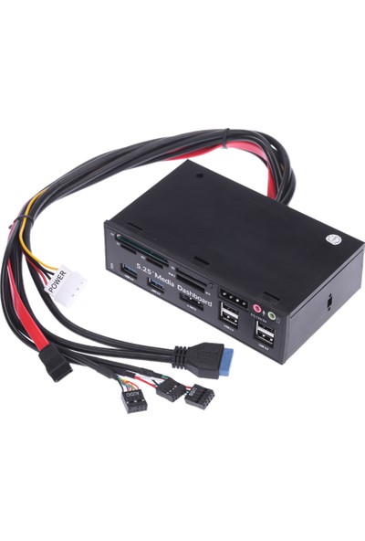 Alfais 5131 5.25 İnç Ön Pnel Usb 2.0 3.0 Esata Kart Okuyuculu Dahili Floppy Disketyuvası Alfais 5131 5.25 İnç Ön Pnel Usb 2.0 3.0 Esata Kart Okuyuculu Dahili Floppy Disketyuvası