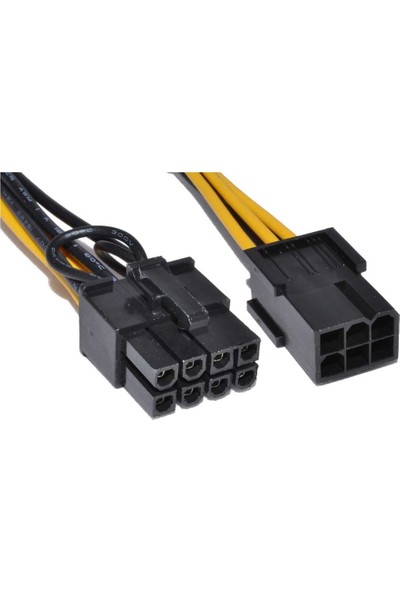 Alfais 4830 6 Pin To 8 Pin Pcı E Express Çevirici Power Güç Kablosu Alfais 4830 6 Pin To 8 Pin Pcı E Express Çevirici Power Güç Kablosu